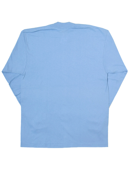 PRO CLUB HEAVY WEIGHT L/S TEE-LIGHT BLUE - FIVESTAR