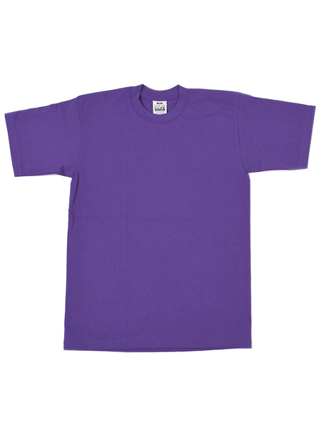 PRO CLUB HEAVY WEIGHT S/S TEE-PURPLE - FIVESTAR
