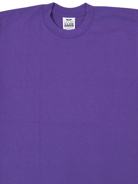 PRO CLUB HEAVY WEIGHT S/S TEE-PURPLE - FIVESTAR