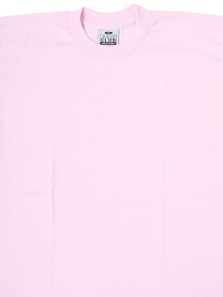 PRO CLUB HEAVY WEIGHT S/S TEE-PINK - FIVESTAR